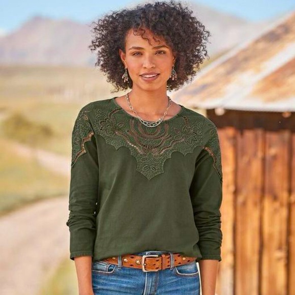 Sundance | Tops | Nearly New Sundance Catalog Darrow Top Olive Size ...